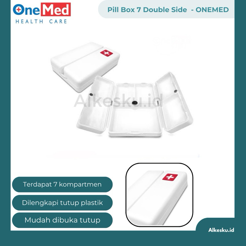 Jual ONEMED - Pill Box 7 Double Side / Tempat Penyimpanan Obat | Shopee ...