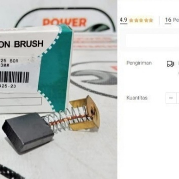 Jual Carbon Brush Bor Magnet WIPRO WP 25 Kol Arang Spul Magnetic Drill ...