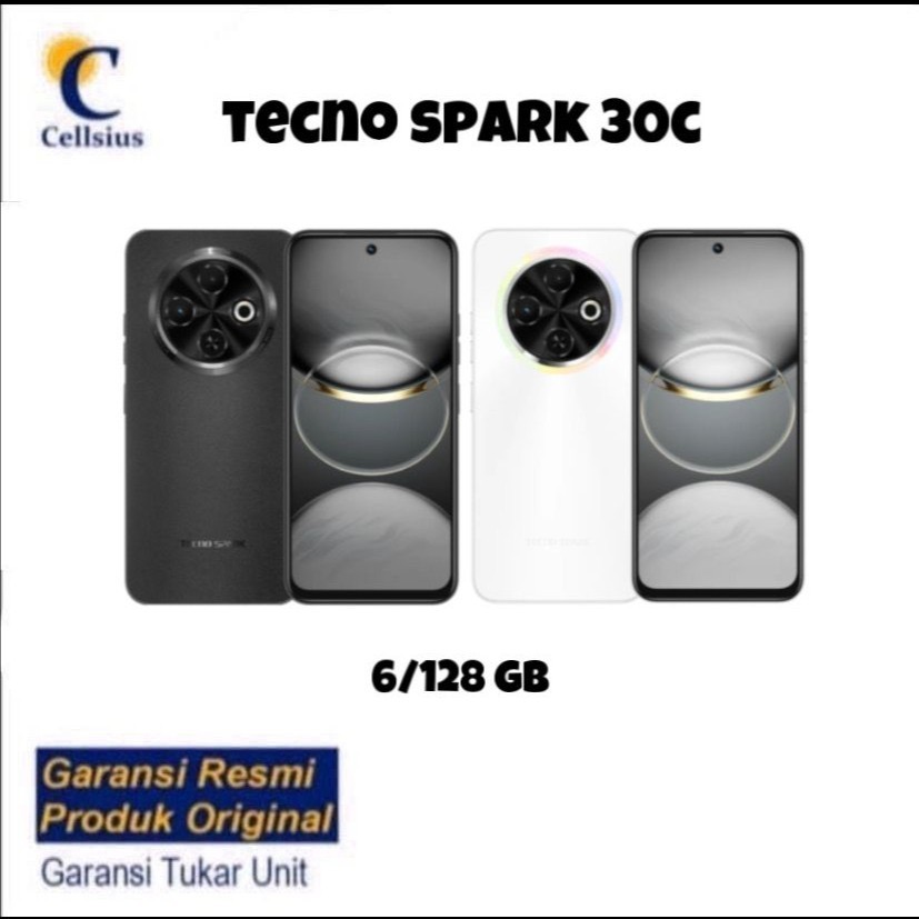 Jual TECNO SPARK 30C – 6+6GB*+128GB, 120Hz Display, Sony 48MP Camera, Helio G81, 5000mAh, IP54 ...