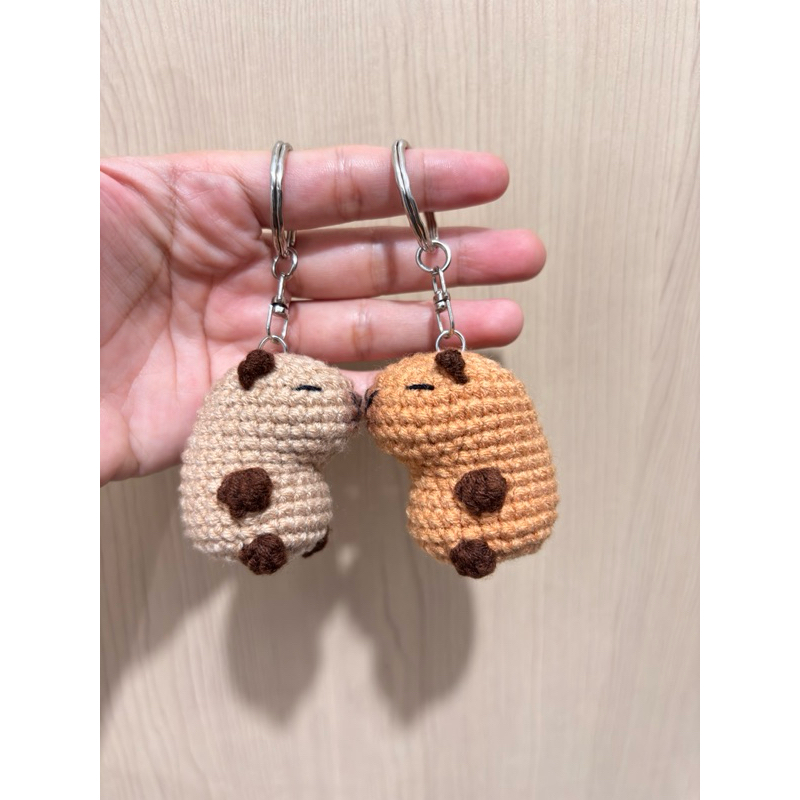 Jual CAPYBARA KEYCHAIN-CAPYBARA AMIGURUMI-CAPYBARA RAJUT-CAPYBARA CROCHET-SOUVENIR-KEYCHAIN ...