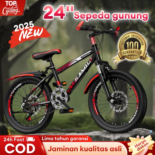 Jual Anchi⭐Ready stock⭐2025 NEW Sepeda Gunung 24 Inch Sepeda BMX Remaja Sepeda mtb Sepeda anak ...