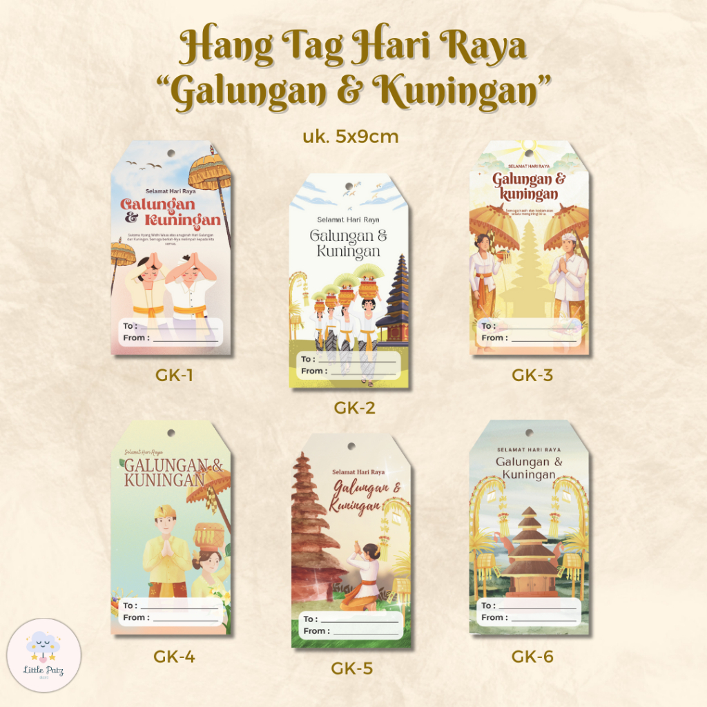 Jual NEW 2025!! Hang Tag "HARI RAYA GALUNGAN & KUNINGAN" TO + FROM ...