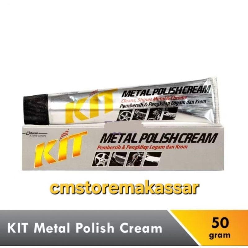 Jual KIT Metal Polish Cream 50 Gram Pasta Pembersih dan Pengkilat Logam ...