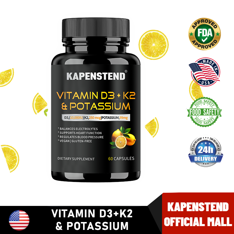 Jual Kombinasi Vitamin D3 + K2 + Kalium KAPENSTEND, Dibuat di AS ...