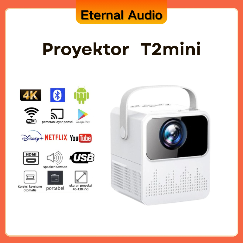 Jual T2mini Proyektor Android TV 1080P Smart Projector 6000 Lumen ...