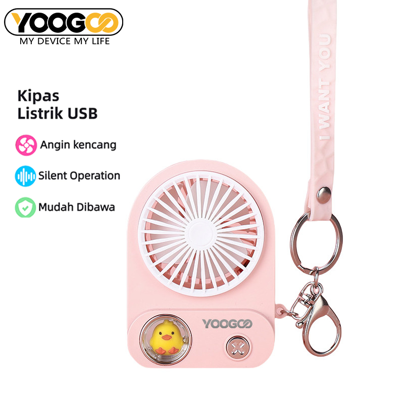 Jual YOOGOO 500mAh Kipas Angin Led Light Portable Mini Size ...