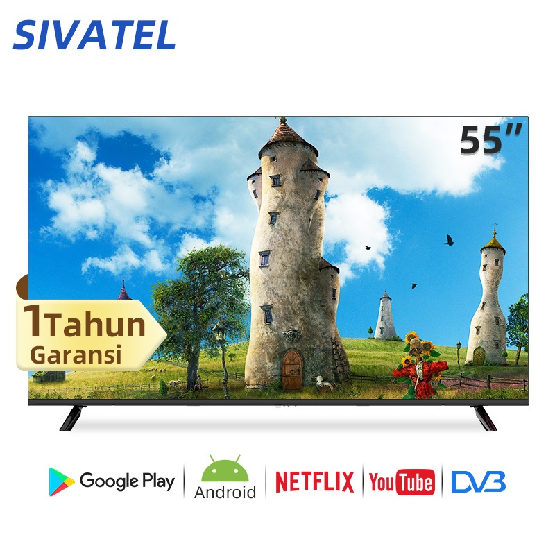 Jual Sivatel TV Smart Android 65/55 inch smart tv digital 4K UHD tv ...