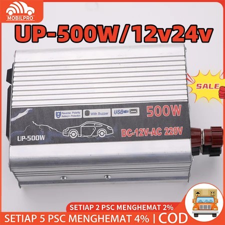 Jual Power Inverter 500W 1000W Inverter DC 12V to AC 220V 500 watt 1000 ...