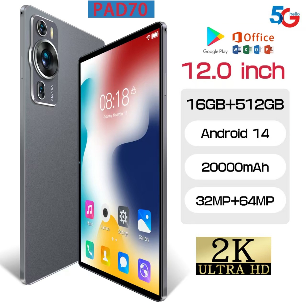 Jual [Bisa Cod]Tablet PAD70 Pc Baru Tab 16GB+1024GB Rom Tablet Baru ...