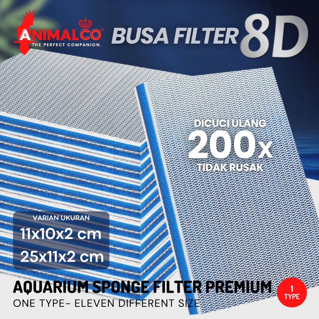 Jual Busa Filter 8D Premium Magic Kapas Nano 8 lapis Honeycomb Media ...