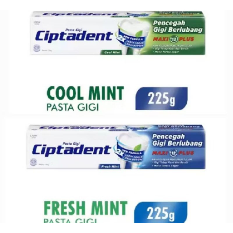 Jual CIPTADENT Maxi 12 Plus Jumbo 225g | Shopee Indonesia
