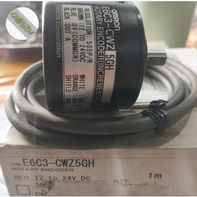 Jual Rotary Encoder OMRON Type : E6C3-CWZ5GH Volts : 12 to 24V DC 500P ...