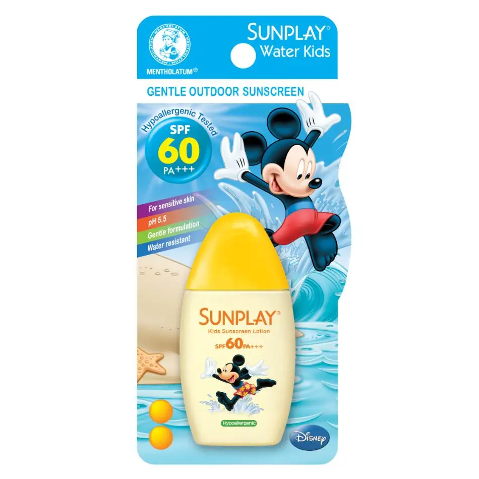 Jual Sunplay Water Kids Disney Outdoor Sunscreen Lotion SPF60 PA+++ 35g ...