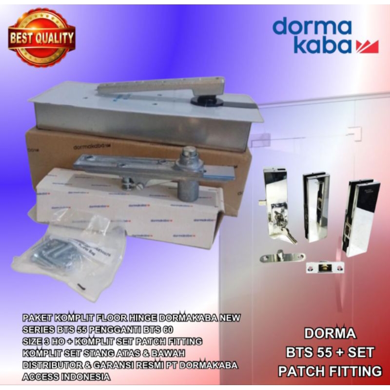 Jual Paket Komplit Set Floor Hinge Dorma Kaba/DormaKaba BTS 55 plus ...