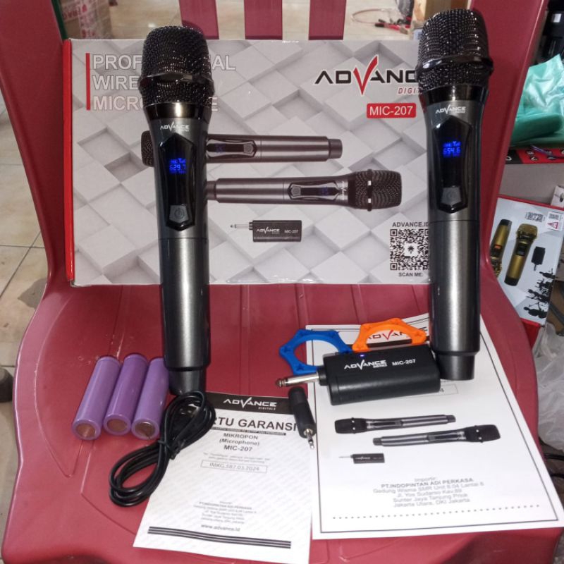 Jual Mic wirelles Advance 207 Mic tanpa kabel | Shopee Indonesia
