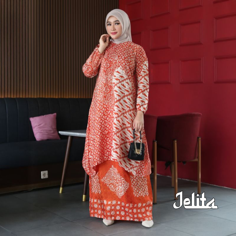 Jual SET TUNIK/GAMIS LEBARAN MODEL TERBARU 2025/GAMIS PESTA MEWAH ELEGAN/KEBAYA MELAYU/KEBAYA ...