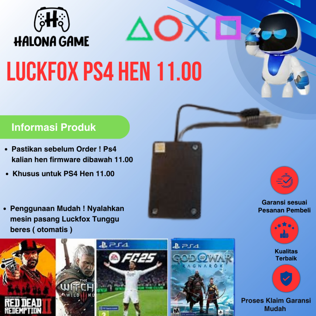 Jual LUCK FOX ( ALAT AKTIVASI PS4 HEN ) | Shopee Indonesia