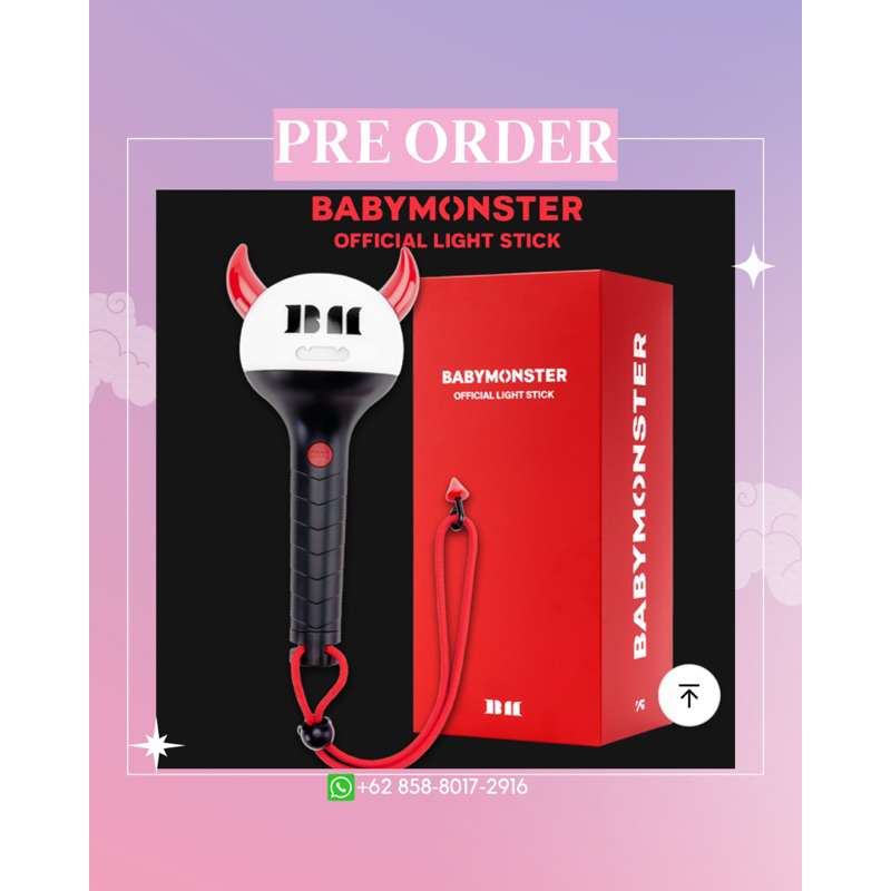 Jual OPEN PO Babymonster official lightstick | lightstick babymonster ...