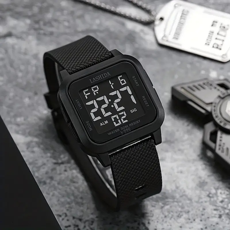 Jual Jam tangan pria / laki digital model modern dan minimalis Lashida ...