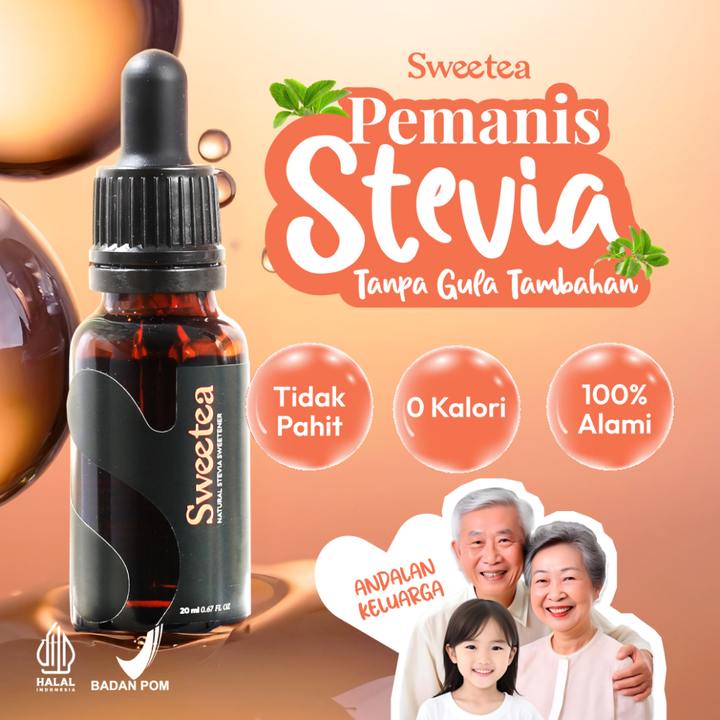 Jual Sweetea Pemanis Alami Stevia Keluarga - Natural Sweetener Premium ...