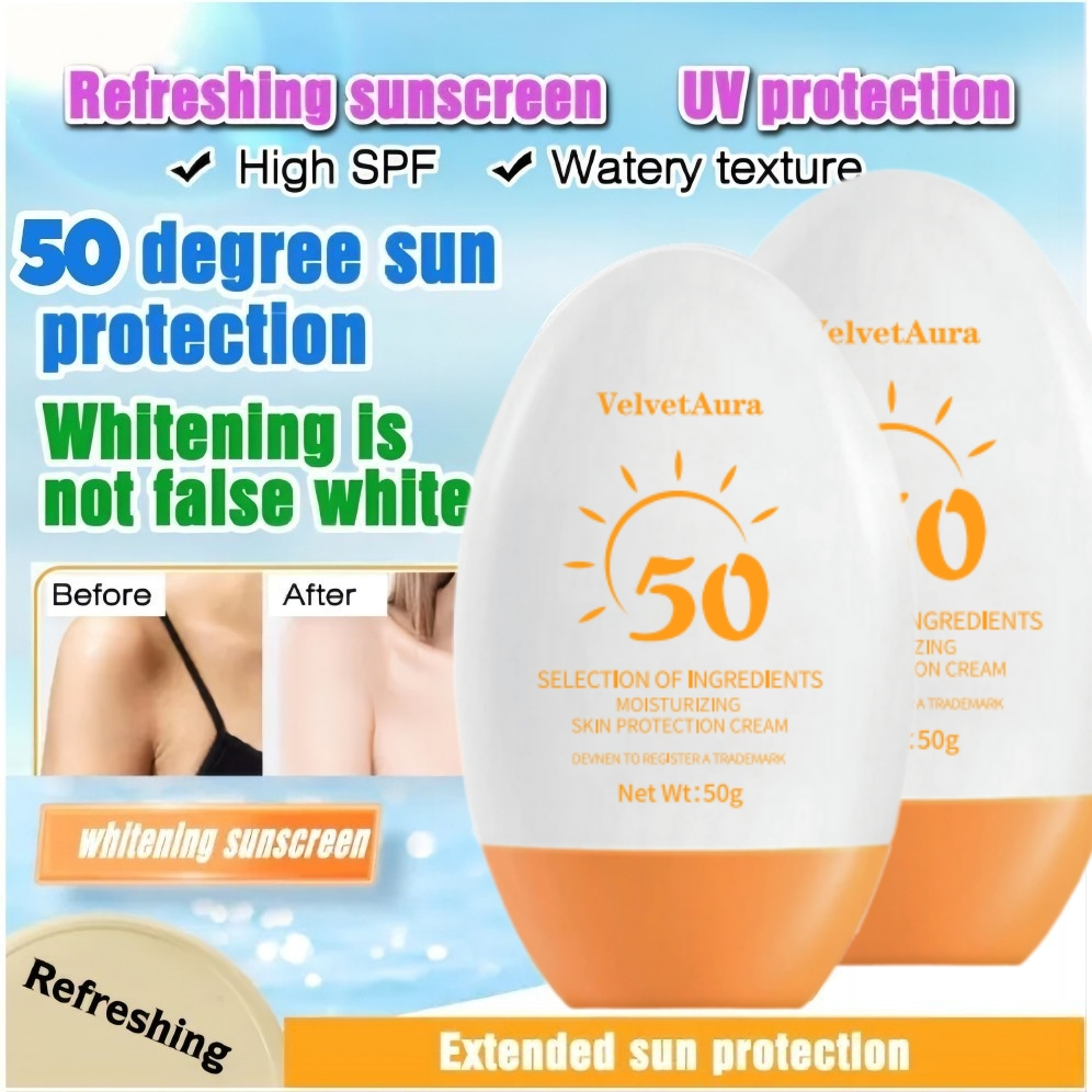 Jual SPF 50 Sunscreen Whitening Sunblock Cream Wajah Dan Badan ...