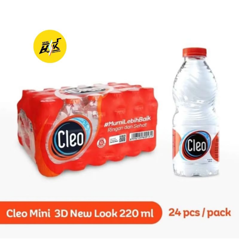 Jual CLEO BOTOL MINI WATER SMART 220 ML ISI 24 PCS (BELI 5 PACK DISKON ...