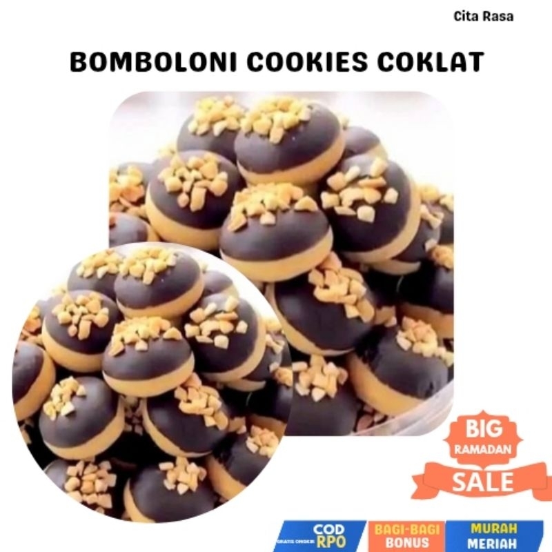 Jual Bomboloni Cookies Coklat Toples Tabung | Shopee Indonesia