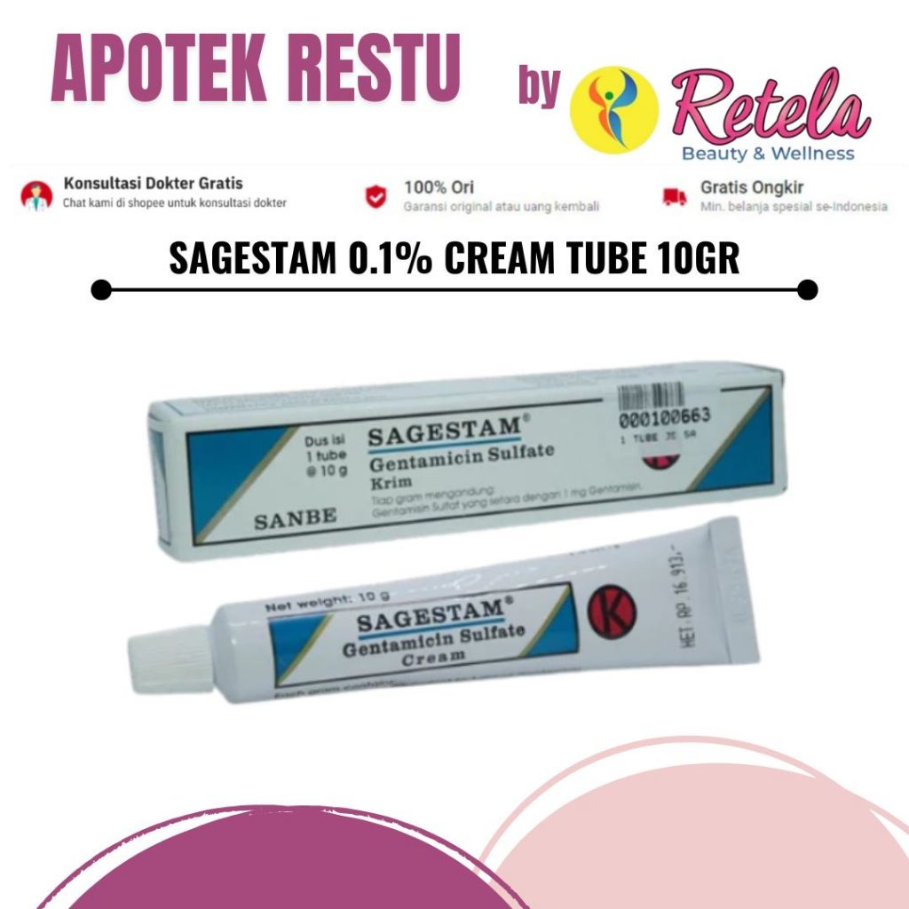 Jual SAGESTAM 0.1% CREAM TUBE 10GR | Shopee Indonesia