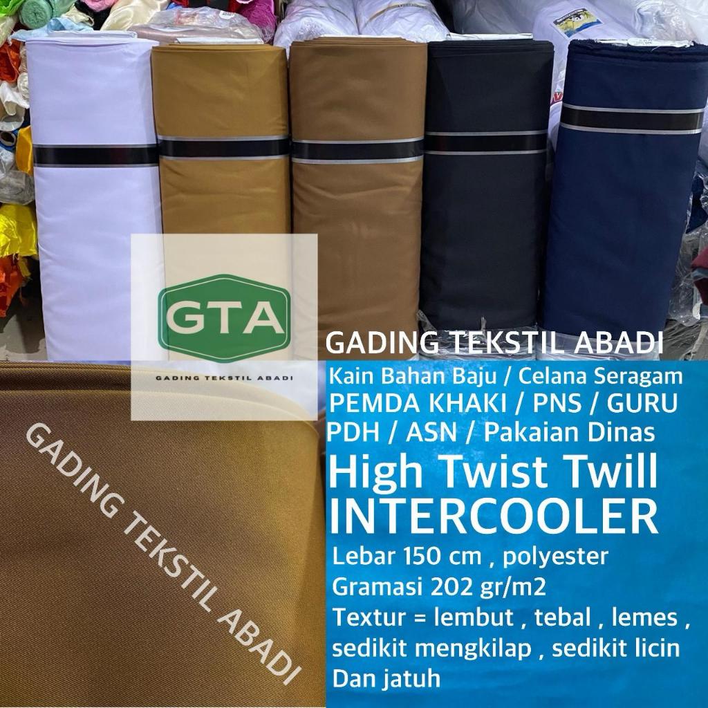 Jual ( per setengah meter ) kain twill high twist INTERCOOLER polyester ...