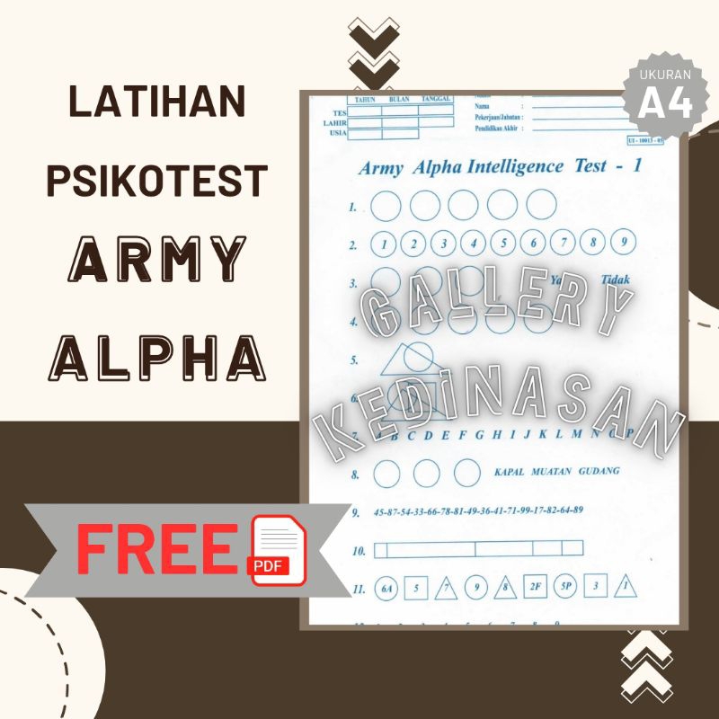 Jual ARMY ALPHA TEST | Shopee Indonesia