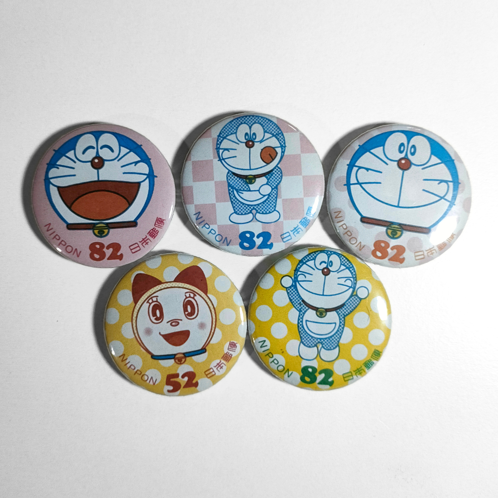Jual NIPPON STAMP // Doraemon - Pin Button and Magnet | Shopee Indonesia