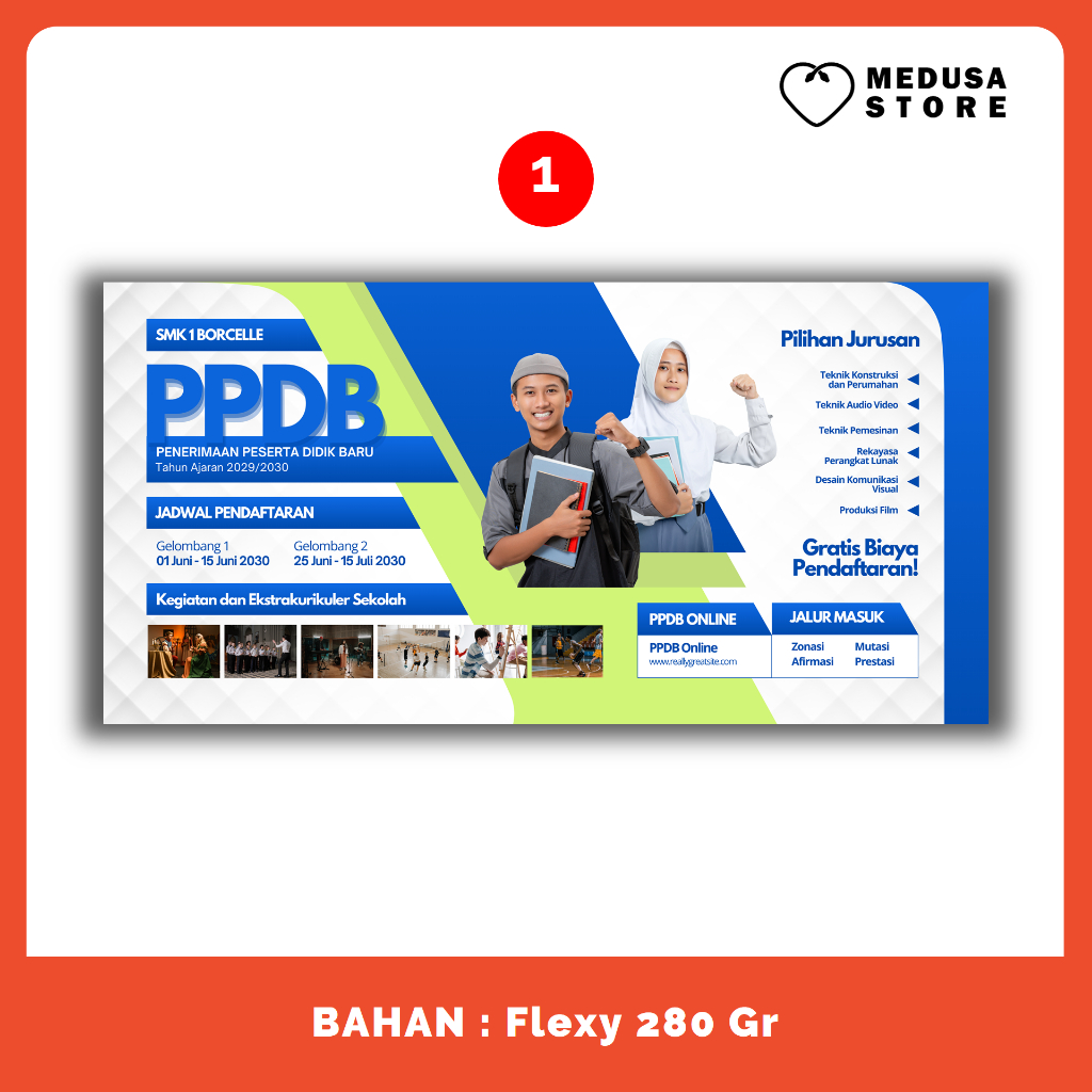 Jual Cetak Banner Flexi 280 Murah – Spanduk Promosi Tahan Air Gratis ...
