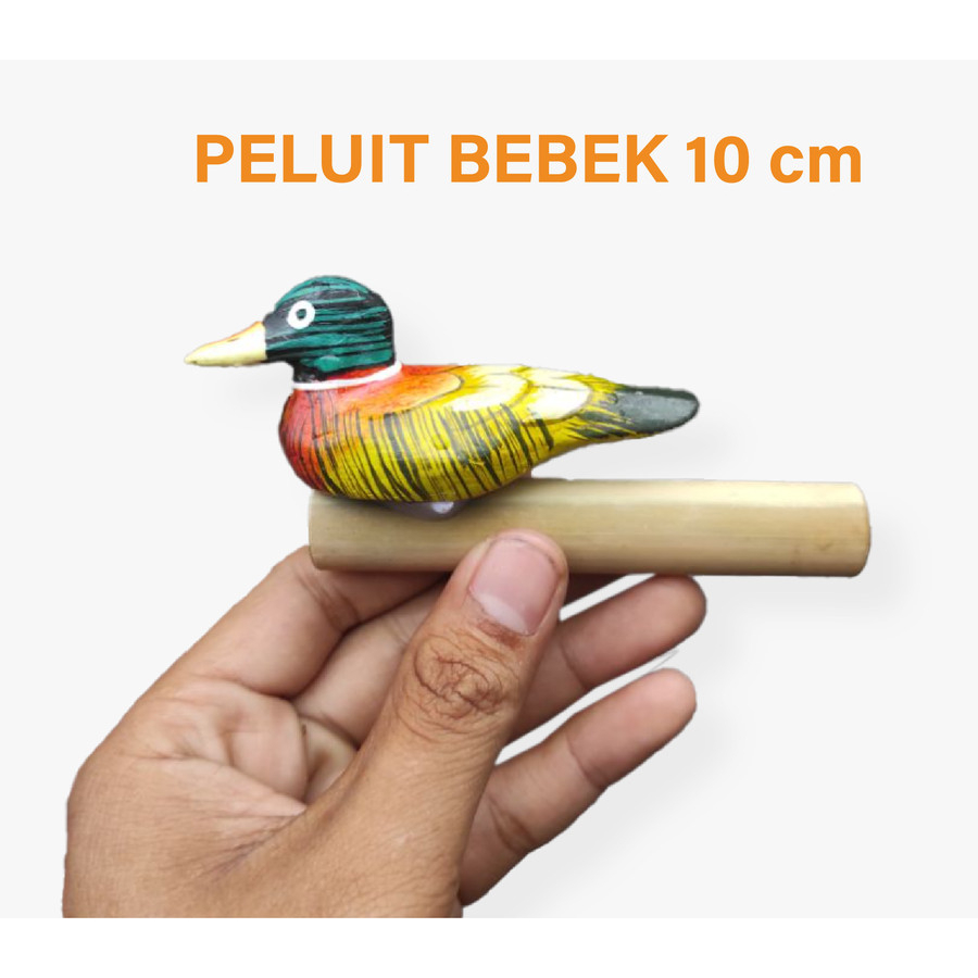 Jual Kloneng Terompet Bebek Kayu Suitan Peluit Bambu khas Bali seni ...