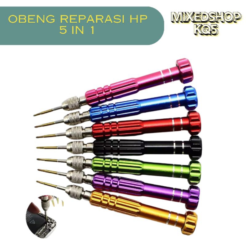Jual PEGASI OBENG REPARASI HP MAGNETIK SET 5 IN 1 | Obeng Arloji ...