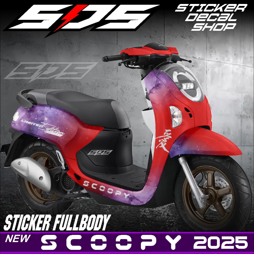 Jual (COD) Decal Sticker Full Body SCOOPY New 2025 - Decal Stiker ...