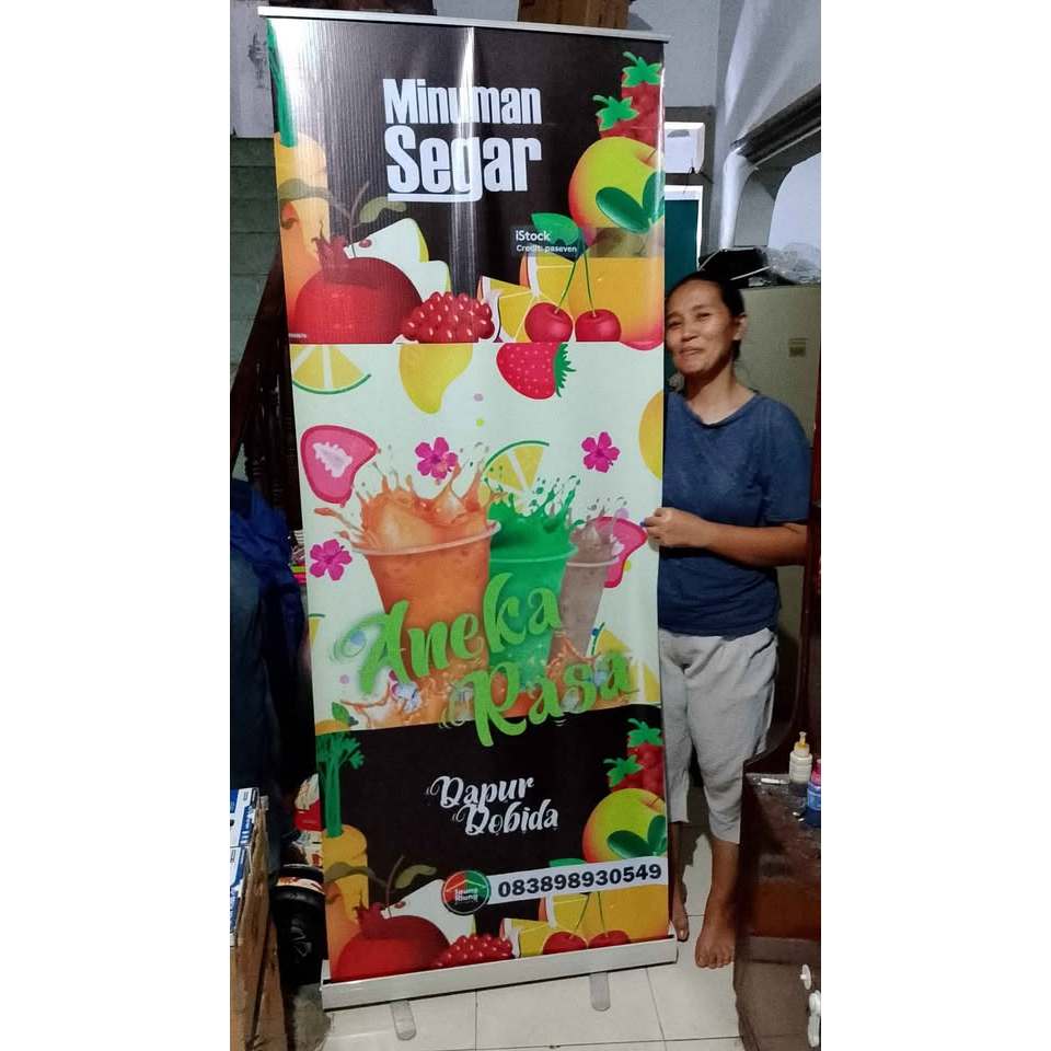 Jual roll up beaner 80x200cm gagal cetak | Shopee Indonesia