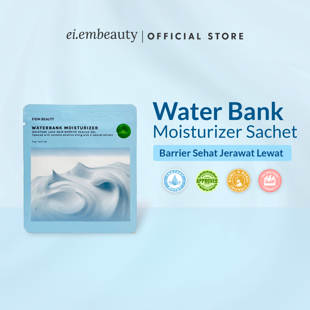 Jual Eiem Beauty Water Bank Moisturizer Sachet 5 gr | Shopee Indonesia