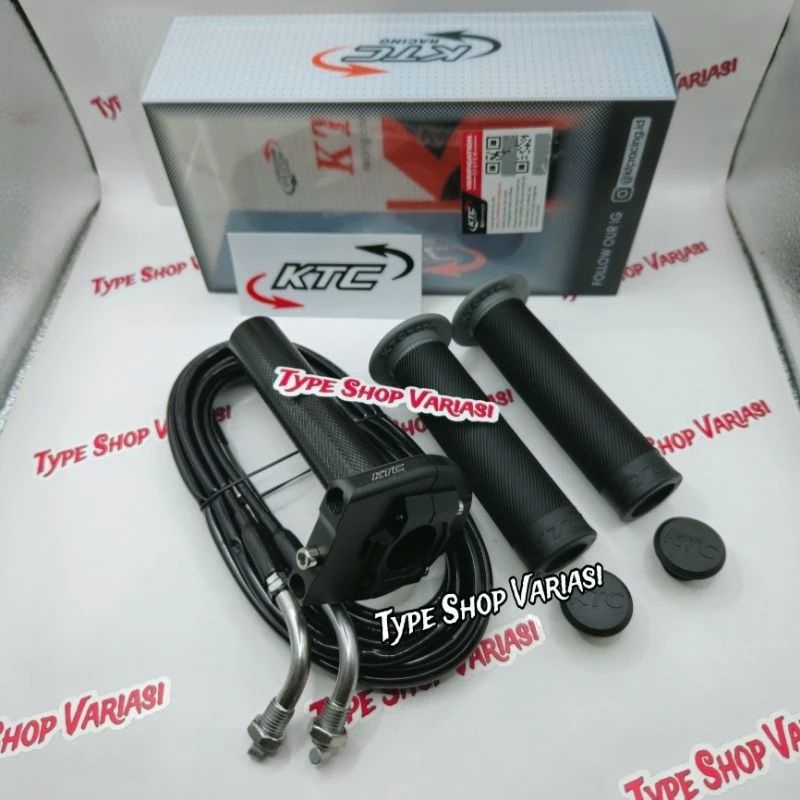 Jual GAS SPONTAN ORIGINAL KTC 2 KABEL PLUS HANDGRI RACING KTC UNIVERSAL ...