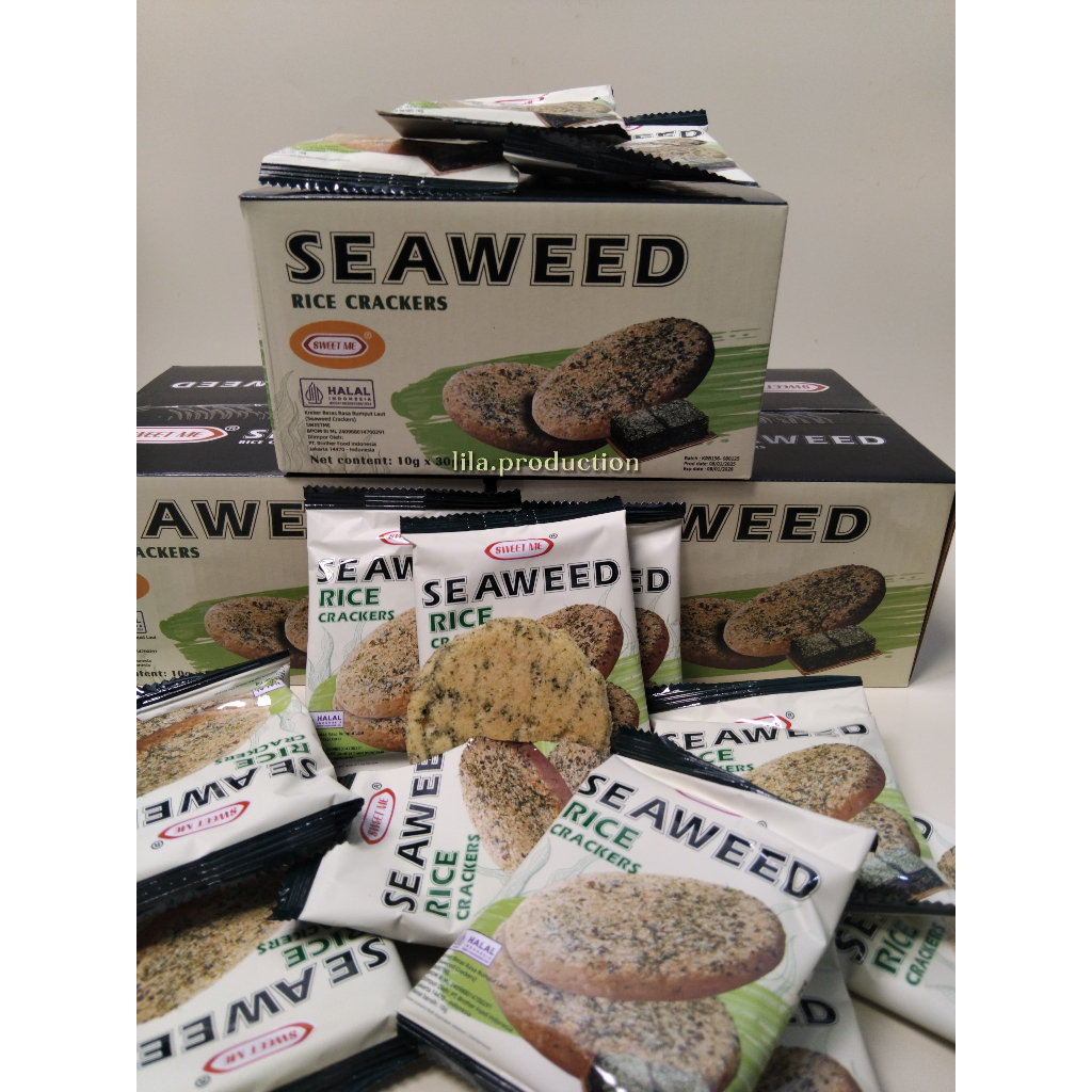 Jual SEAWEED RICE CRACKERS 1 pak isi 30 pcs Kreker Beras Rasa Rumput ...