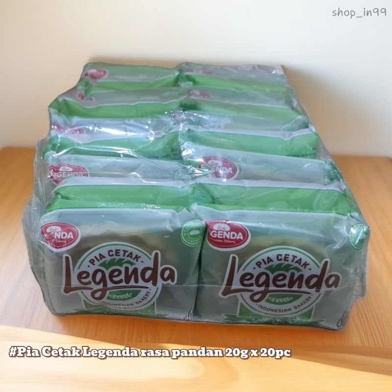 Jual Pia cetak Legenda rasa pandan 20g x 20pc | Shopee Indonesia