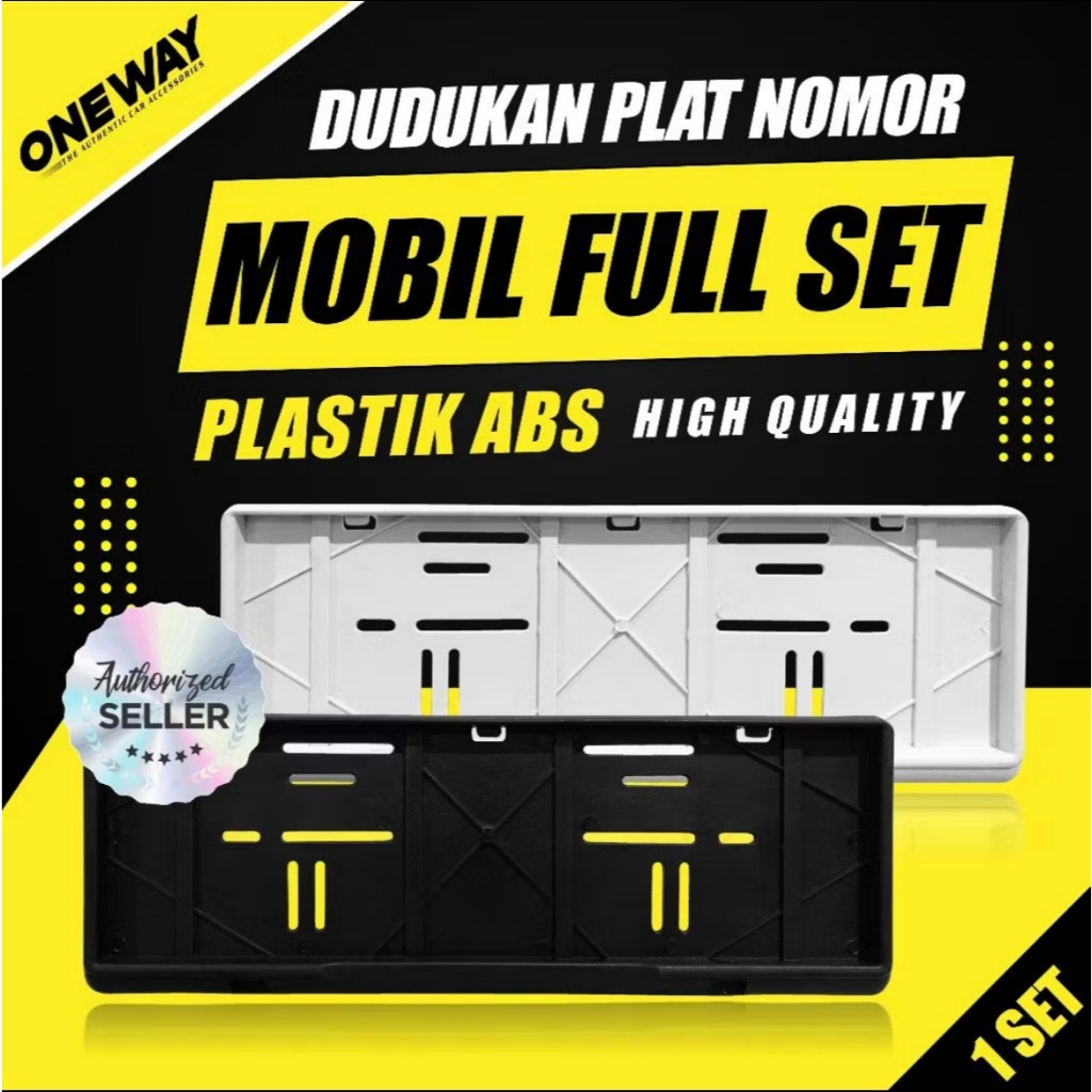 Jual OneWay Frame Plat Nomor / Tempat Dudukan Plat No Mobil / Cover ...