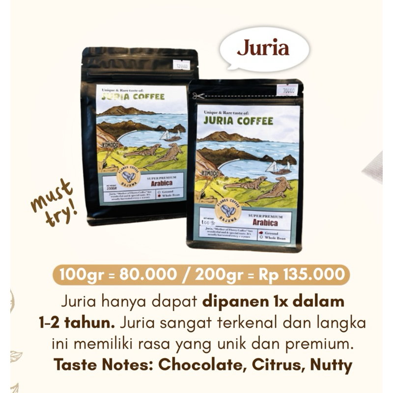 Jual Juria Arabica - Kopi Flores Bajawa - Oleh Oleh Labuan Bajo ...