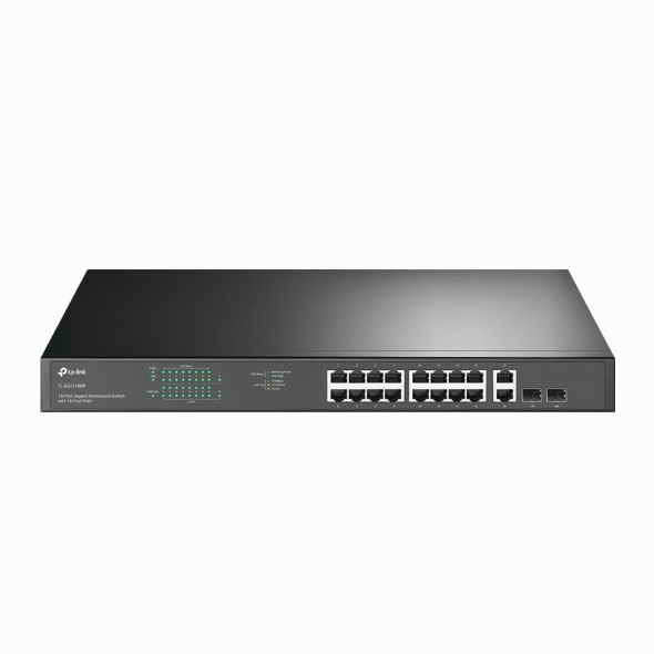 Jual TP-LINK TL-SG1218MP 18-Port Gigabit Rackmount Switch with 16 PoE+ ...