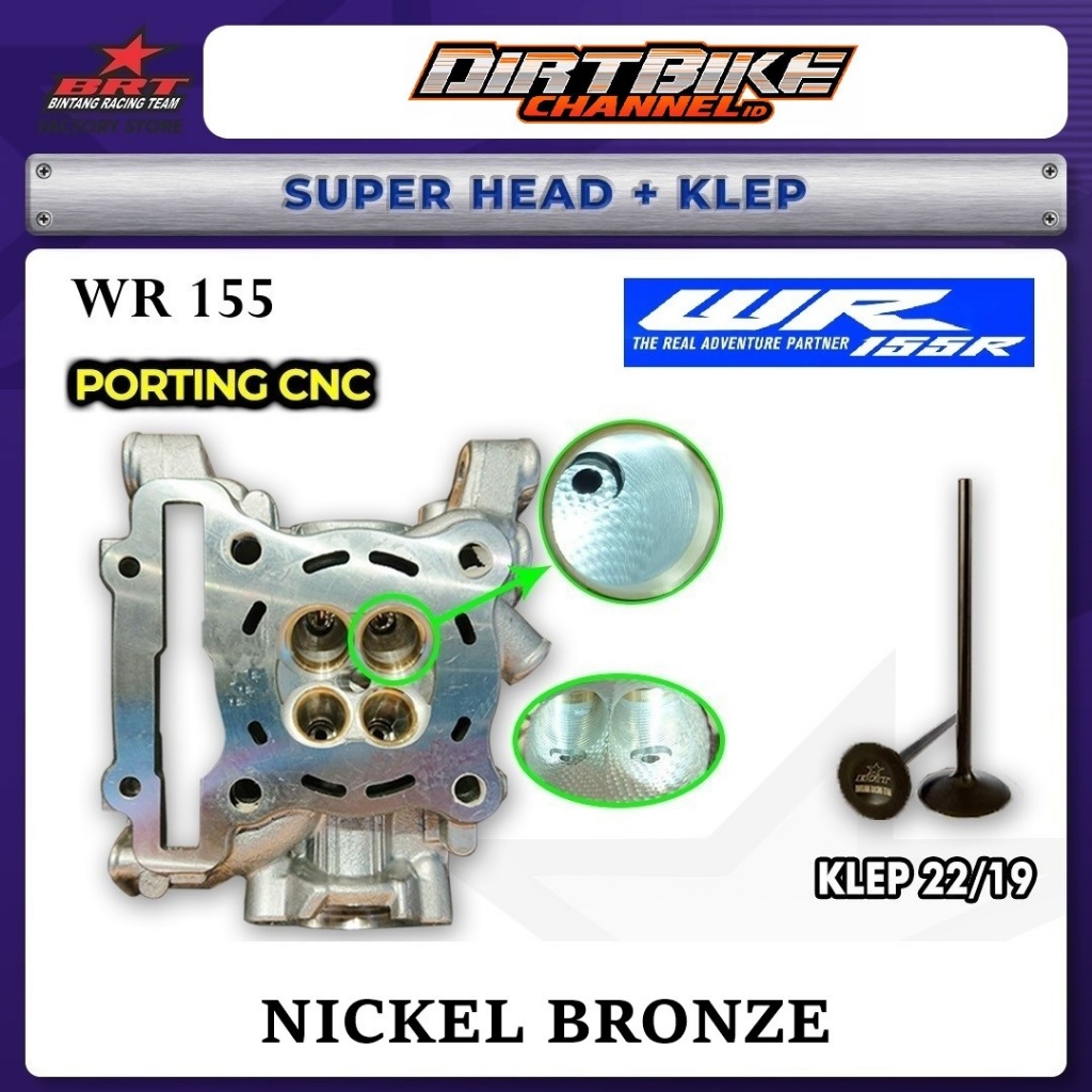 Jual Super Cylinder Head BRT Porting CNC WR 155 R15 VVA AEROX NMAX New ...
