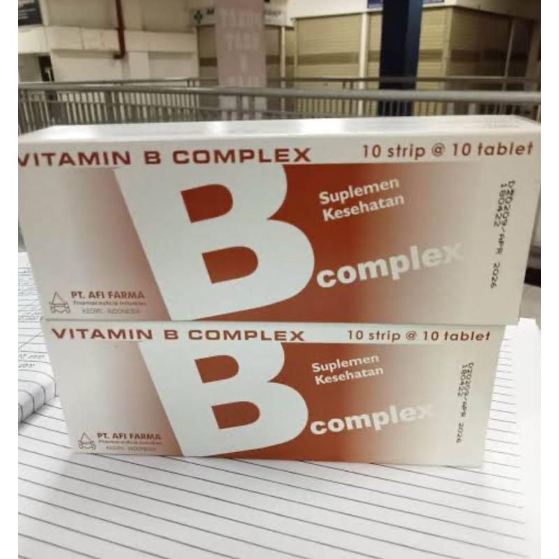 Jual VITAMIN B COMPLEX ( 1 BOX = 100 TABLET ) | Shopee Indonesia