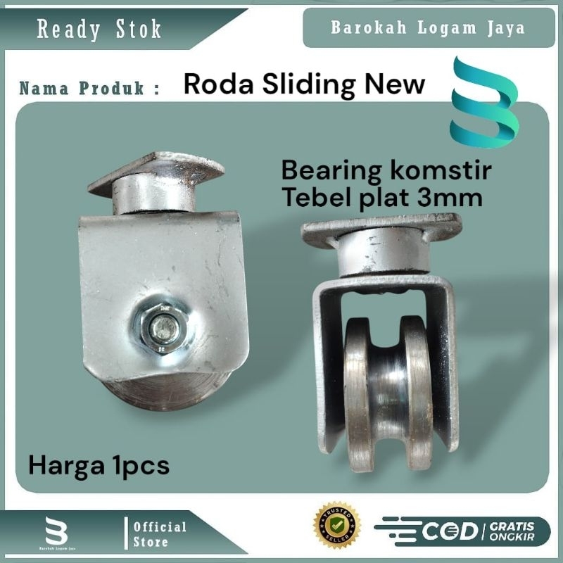 Jual Roda Sliding New Heavy Duty untuk rel tikung dan pagar lipat anti ...