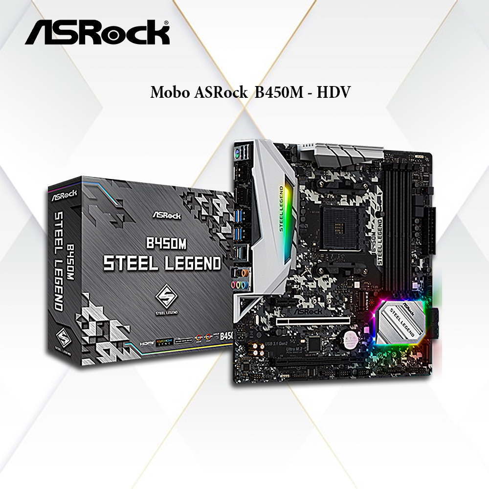 Jual Motherboard Mobo ASRock B450M Steel Legend Socket AMD AM4 PC ...