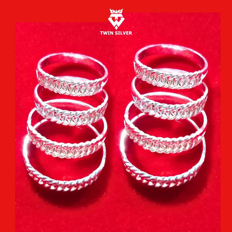 Jual cincin perak murni handmade pemakaian dewasa perhiasan perak murni ...