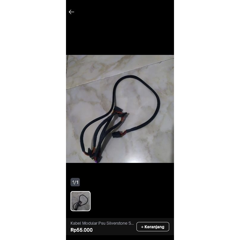 Jual Kabel Modular Psu Silverstone Strider evolution - sata cable (6pin ...