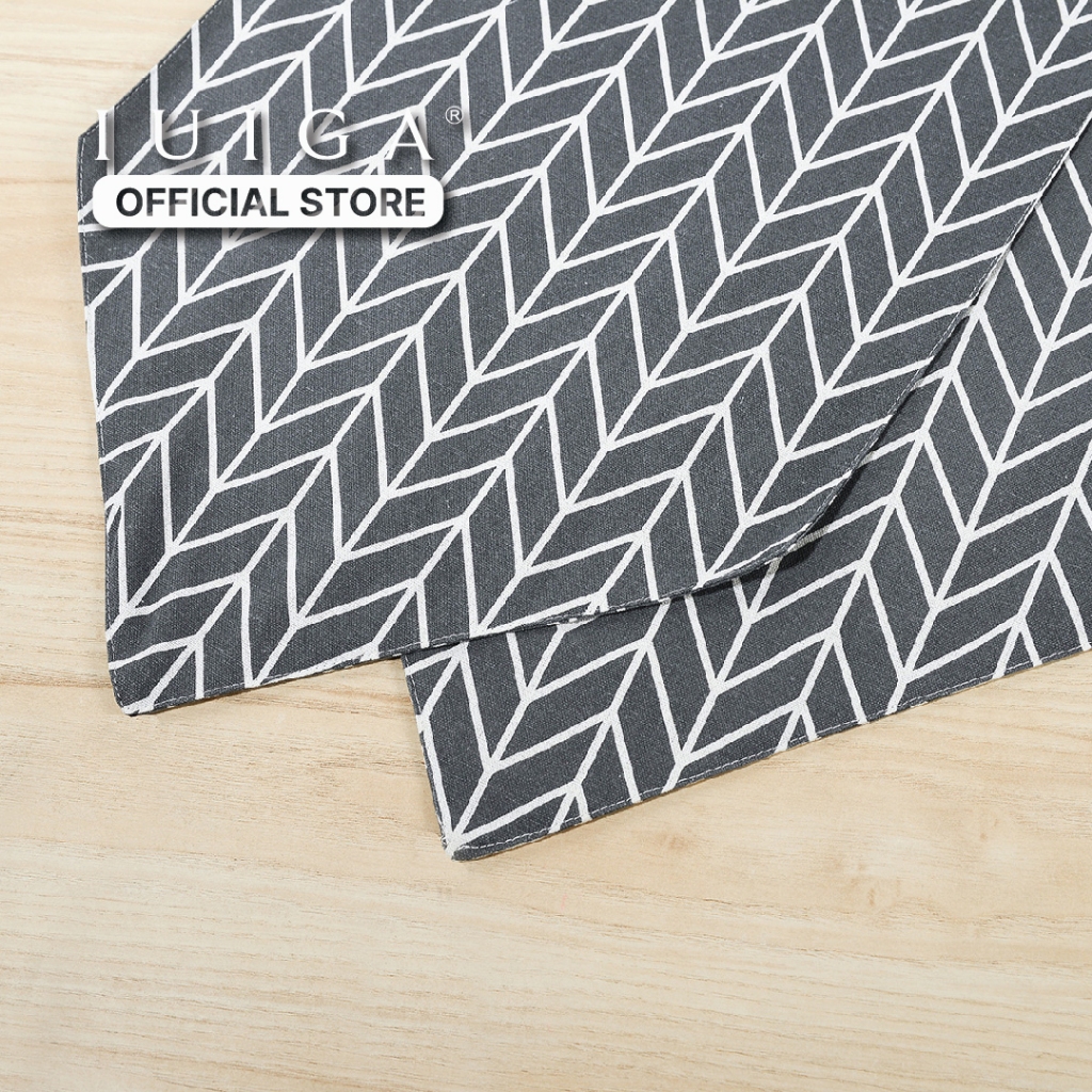Jual IUIGA Cotton Linen Arrows Table Runner - Taplak Meja Panjang Motif ...